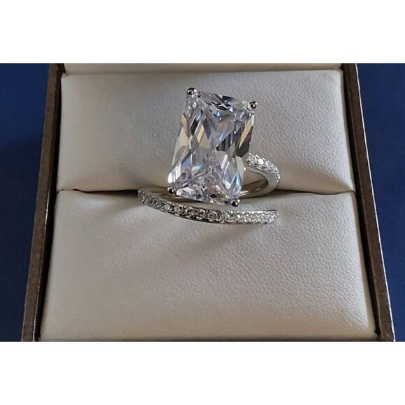 Boutique | Jewelry | New28 Ctradiant Round Cut Sim Diamond Wrap Around ...